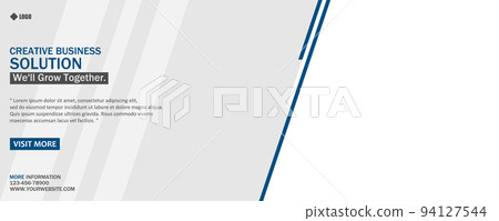 Business concept banner template, Business... - Stock Illustration ...