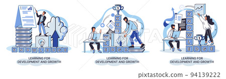 Learning for development and growth.... - Stock Illustration [94139222 ...