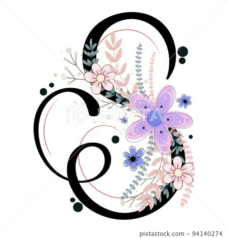The Letter S In Flowers