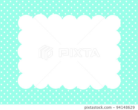 Fluffy frame on dot background - light blue - Stock Illustration ...