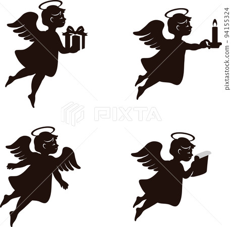Angel Outline Vector