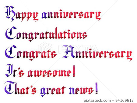 congratulations written in calligraphy - Stock Illustration [94169612 ...