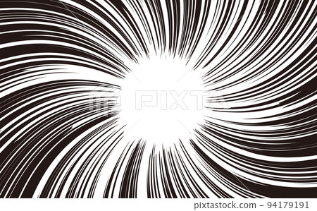 Concentrated line (cartoon style) - Stock Illustration [94179191] - PIXTA