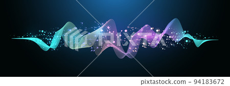 Music wave flow poster design with lines and... - Stock Illustration ...