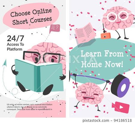 Choose online short courses, learn from home now - Stock Illustration ...