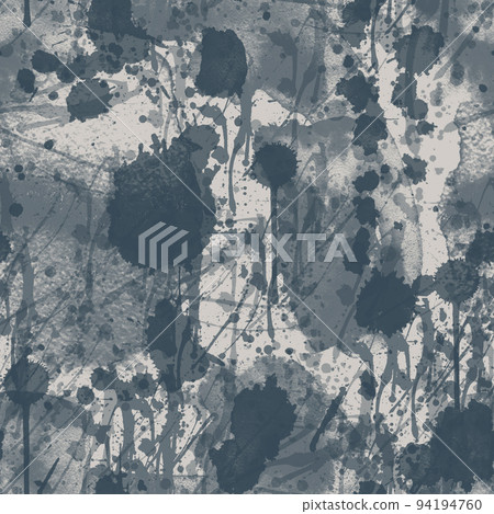 A seamless pattern with monochrome gray paint... - Stock Illustration ...
