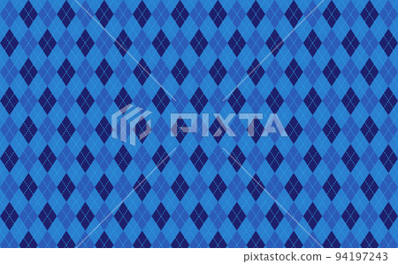 Argyle (blue) - Stock Illustration [94197243] - PIXTA