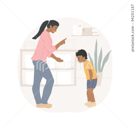 Scoldings isolated cartoon vector illustration.... - Stock Illustration ...