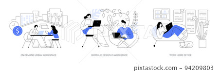 Workplace organization abstract concept vector... - Stock Illustration ...