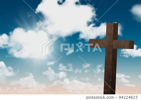 Cross against sky - Stock Illustration [94224623] - PIXTA