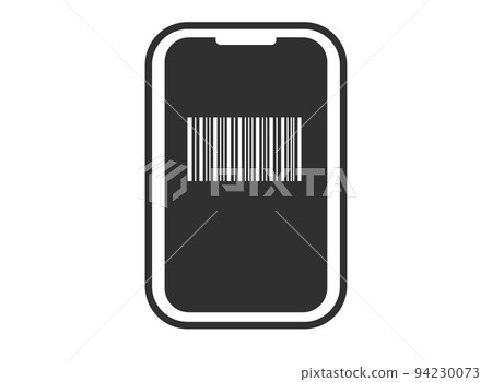 Smartphone barcode - Stock Illustration [94230073] - PIXTA