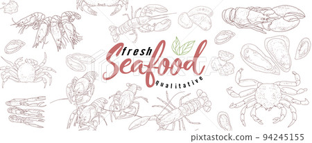 The cover template of the booklet of fish... - Stock Illustration ...