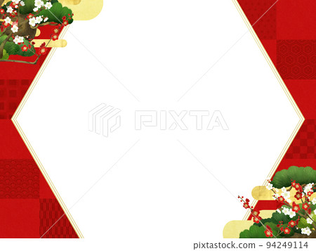 Red checkered frame - Stock Illustration [94249114] - PIXTA