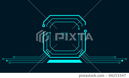 circuit board, electronic core piece, science... - Stock Illustration ...