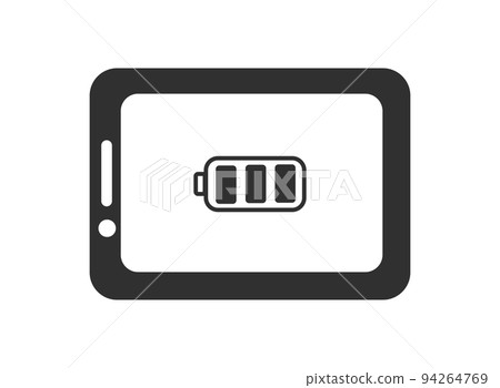 Tablet charging - Stock Illustration [94264769] - PIXTA
