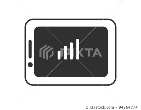 Tablet radio wave - Stock Illustration [94264774] - PIXTA