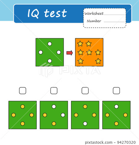 Educational logical game for kids. IQ test.... - Stock Illustration ...
