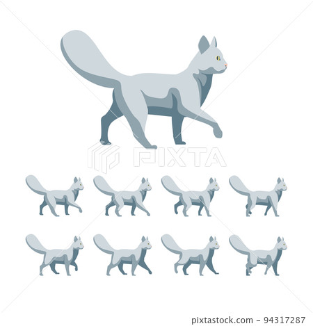 Cartoon Color Characters Animal Animation... - Stock Illustration ...