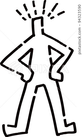 Confident stickman - Stock Illustration [94323590] - PIXTA