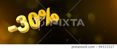30% off discount offer. 3D illustration... - Stock Illustration ...