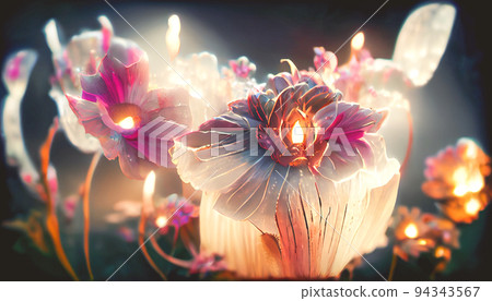 Gorgeous fantasy flower, Beauty and fresh... - Stock Illustration ...