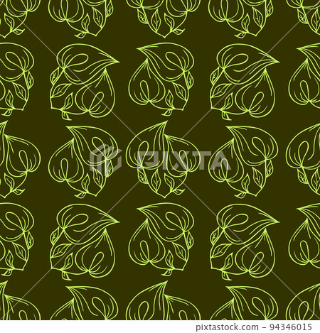 seamless contour pattern of large green graphic... - Stock Illustration ...