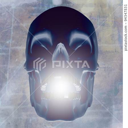Glowing skull - Stock Illustration [94347831] - PIXTA