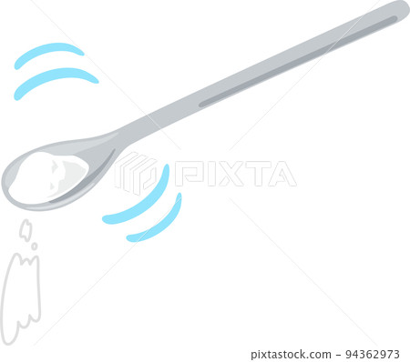 Spoon with white powder, tbsp - Stock Illustration [94362973] - PIXTA