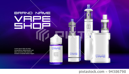 Vape Shop Ad Background - Stock Illustration [94386798] - PIXTA