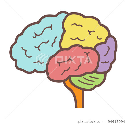 Brain Drawing Side View Anatomy Of Human Brain, Side View #1 Beach