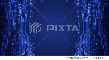 Vector illustration, Hi-tech digital technology... - Stock Illustration ...