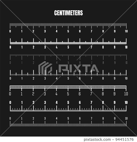 Realistic white centimeter scale for measuring... - Stock Illustration ...