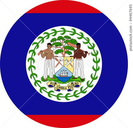 Belize, the national flag of the world - Stock Illustration [94467695 ...