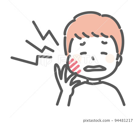 tooth pain and swelling - Stock Illustration [94481217] - PIXTA