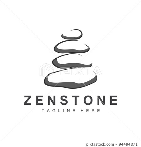 Balance Stone Logo Design, Vector Therapy... - Stock Illustration ...