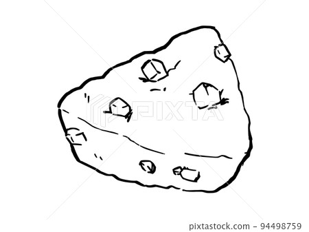 Line drawing illustration food scone - Stock Illustration [94498759 ...