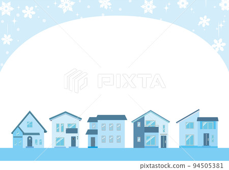 winter cold cityscape background illustration - Stock Illustration ...