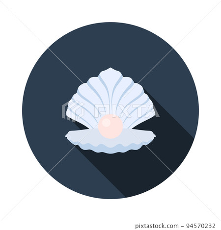 Open Seashell Icon - Stock Illustration [94570232] - PIXTA