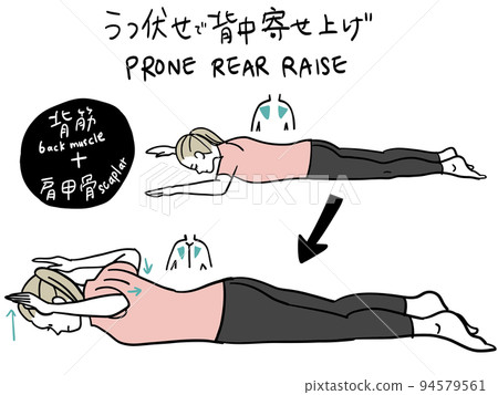 Stoop improvement stretch - Stock Illustration [94579561] - PIXTA