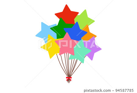 Vector illustration of multiple colorful star... - Stock Illustration ...