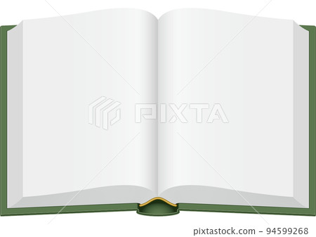 Open hardcover book book page - Stock Illustration [94599268] - PIXTA