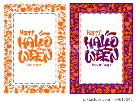 Halloween Rectangle Frame - Stock Illustration [94613543] - PIXTA