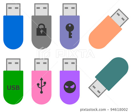 Sample illustration of USB memory for recording... - Stock Illustration ...