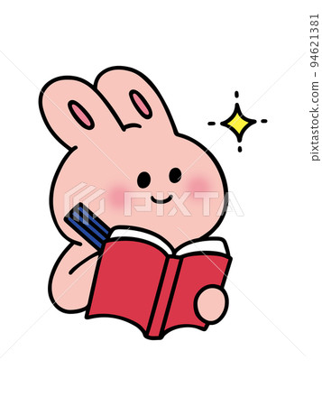 Rabbit taking notes - Stock Illustration [94621381] - PIXTA