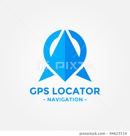 Gps locator logo design template. Gps map... - Stock Illustration ...