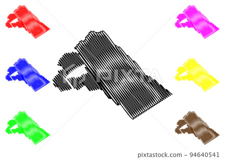 Rif Dimashq Governorate (Governorates of Syria,... - Stock Illustration ...