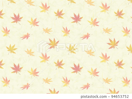 A4 Japanese paper autumn leaves background - Stock Illustration ...