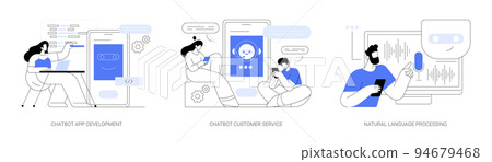 AI programming abstract concept vector... - Stock Illustration ...