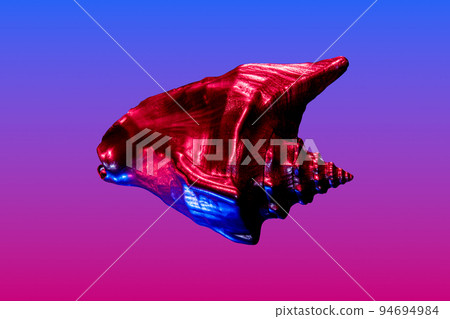 Contemporary art background with colored shell.... - Stock Illustration ...