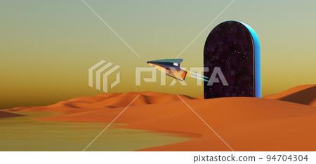 Abstract Dune cliff sand with Space triangle,... - Stock Illustration ...